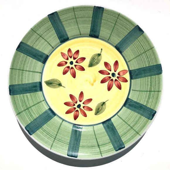 Caleca | Dining | Caleca Plate Italy Hand Painted Floral Luncheon Plate ...